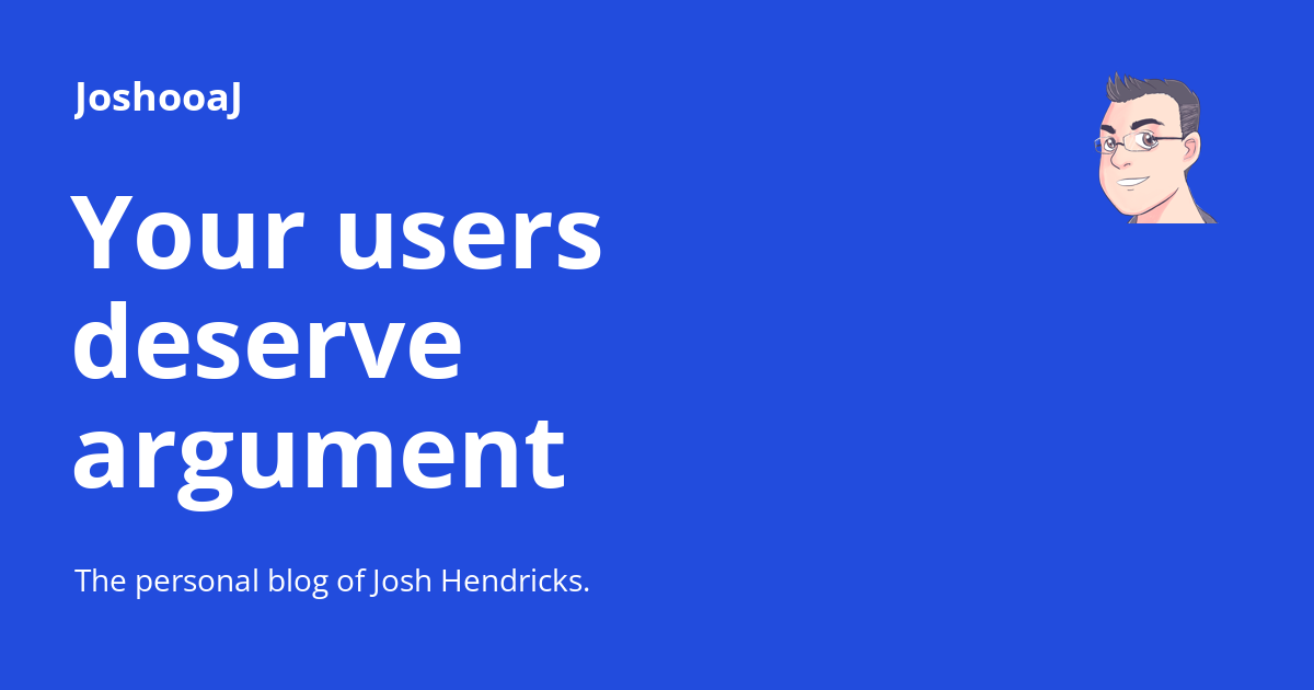 Your users deserve argument completers - JoshooaJ